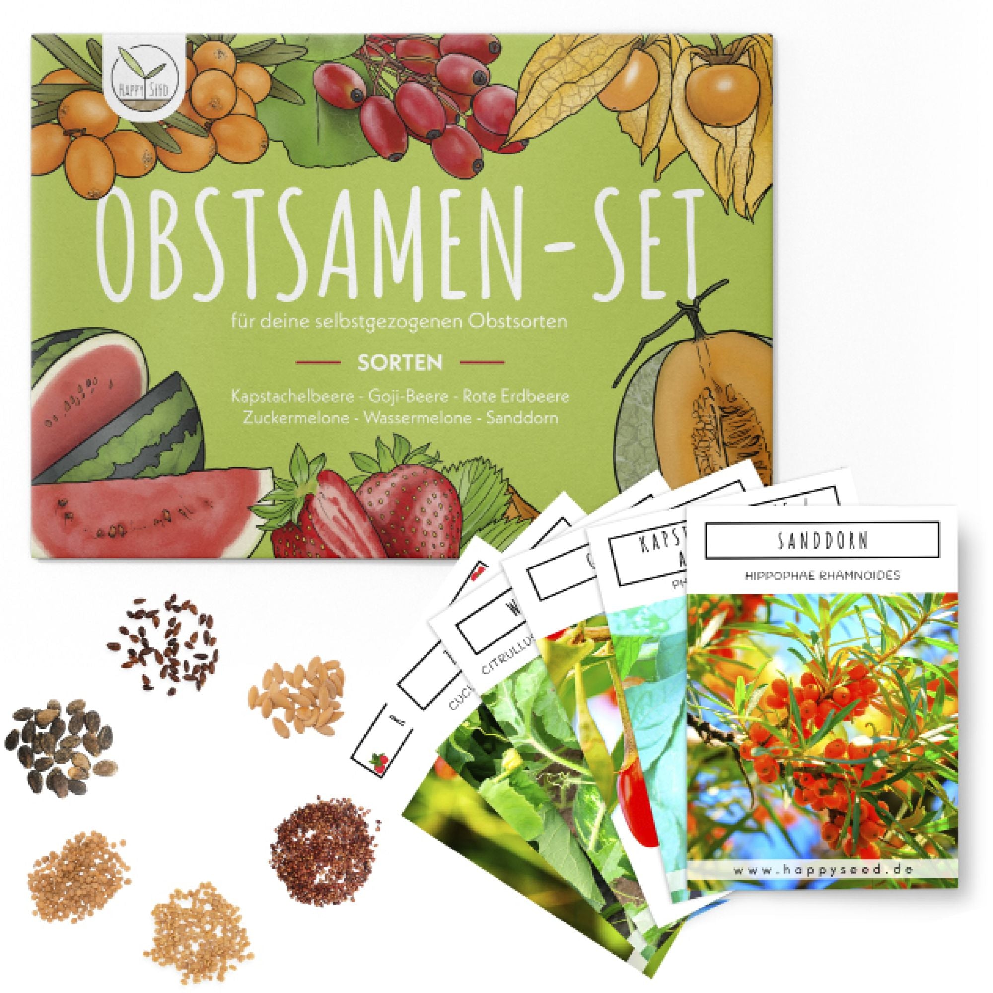 Obst Samen Set mit 6 exotischen Sorten – HappySeed
